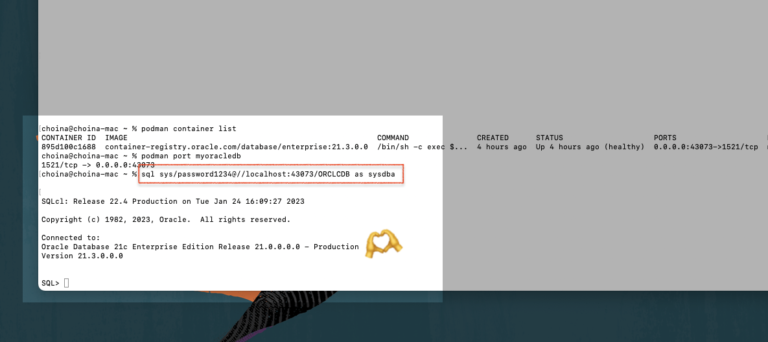 Podman Oracle Container Registry And Sqlcl Follow The Coffee