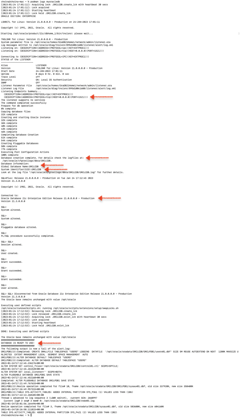 Podman Oracle Container Registry And Sqlcl Follow The Coffee