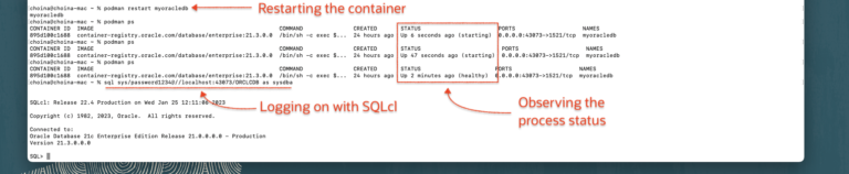 Podman Oracle Container Registry And Sqlcl Follow The Coffee