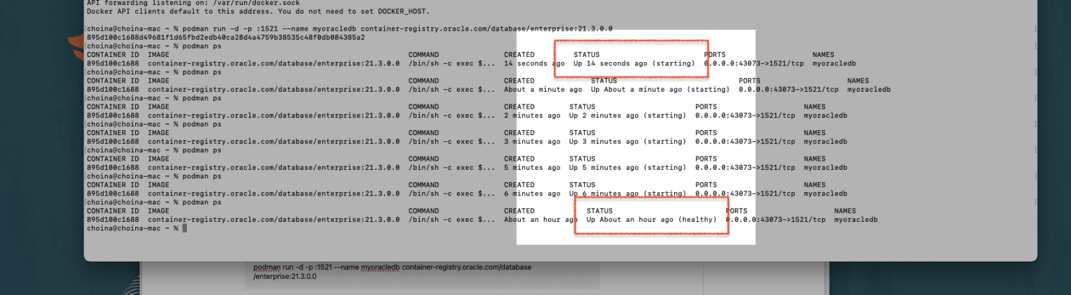 Podman Oracle Container Registry And Sqlcl Follow The Coffee