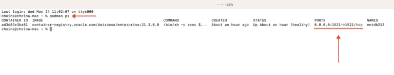User Guide Oracle Database In A Podman Container Install Ords Locally And Access A Sql