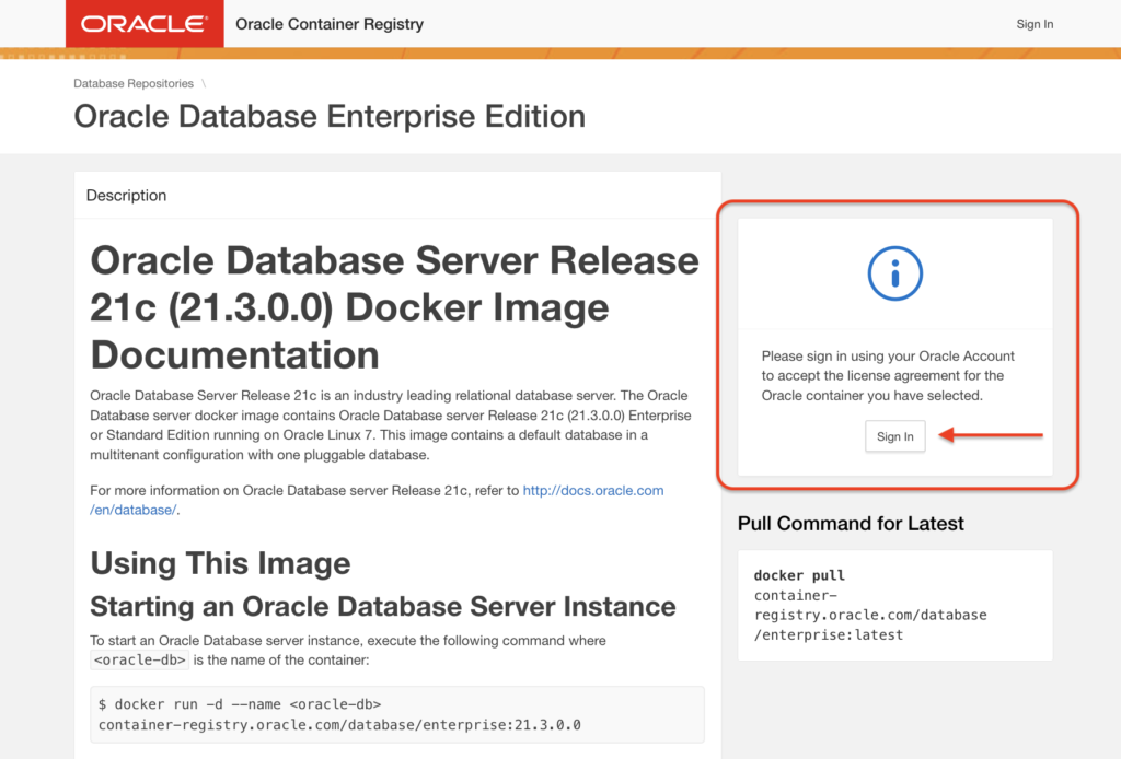 User Guide Oracle Database In A Podman Container Install Ords Locally And Access A Sql