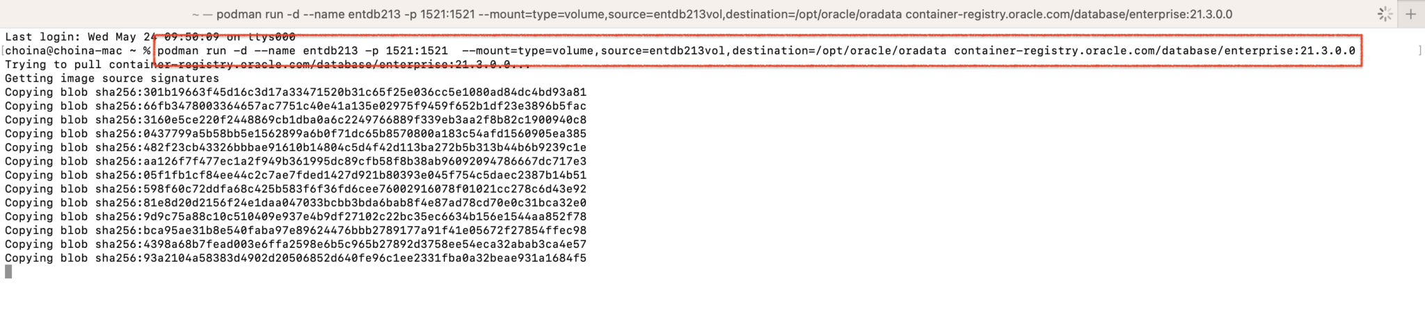 User Guide Oracle Database In A Podman Container Install Ords Locally