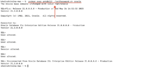 User Guide: Oracle database in a Podman container, install ORDS locally, and access a SQL ...