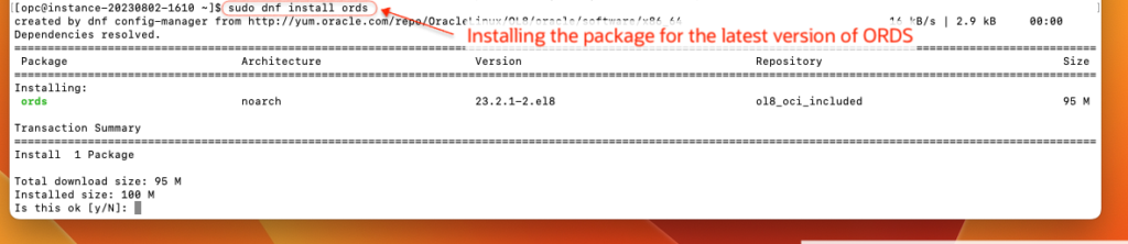 ORDS, SQLcl, APEX via YUM and DNF – Follow the Coffee