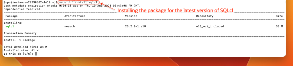 Ords Sqlcl Apex Via Yum And Dnf Follow The Coffee