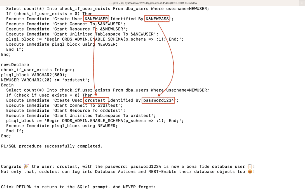 Tinkering A Sql Script For The Ordsadminenableschema Procedure