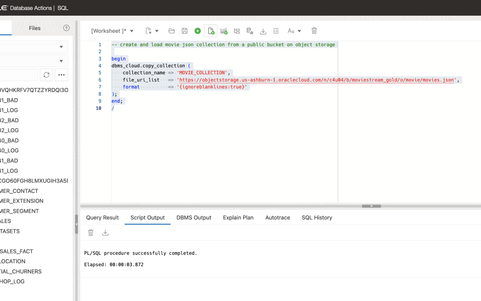 Create a view from a JSON Collection and REST-enable it with ORDS – Follow the Coffee