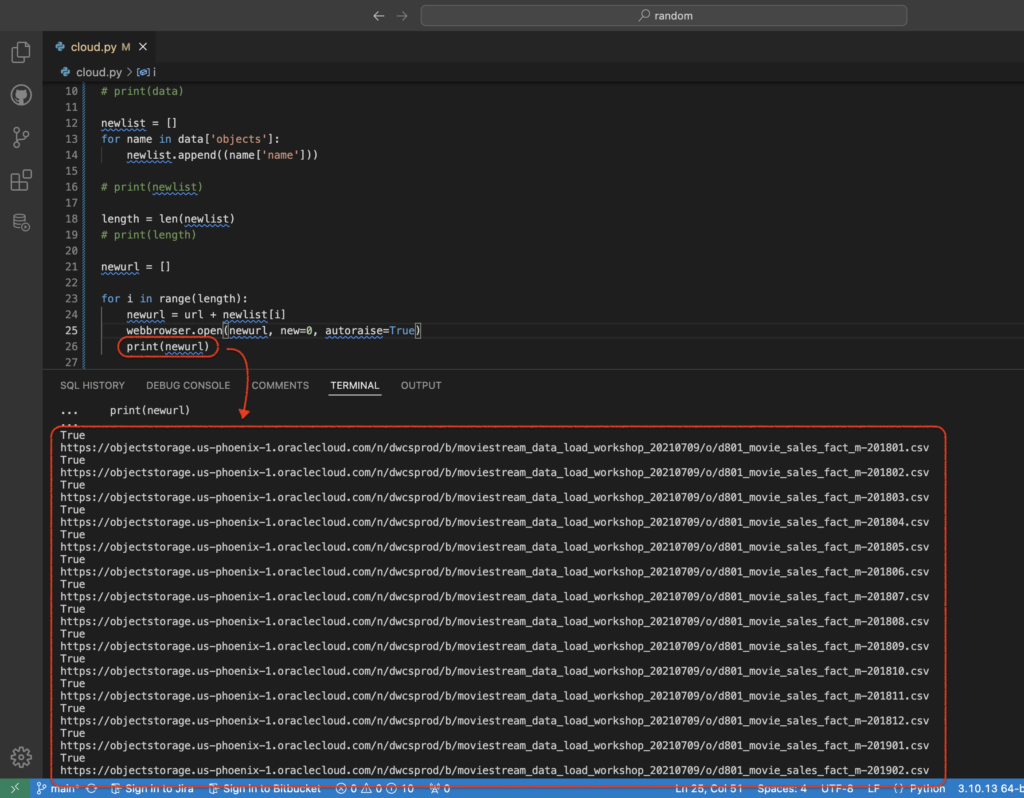 Python Script To Retrieve Objects From Oracle Cloud Bucket Follow The Coffee