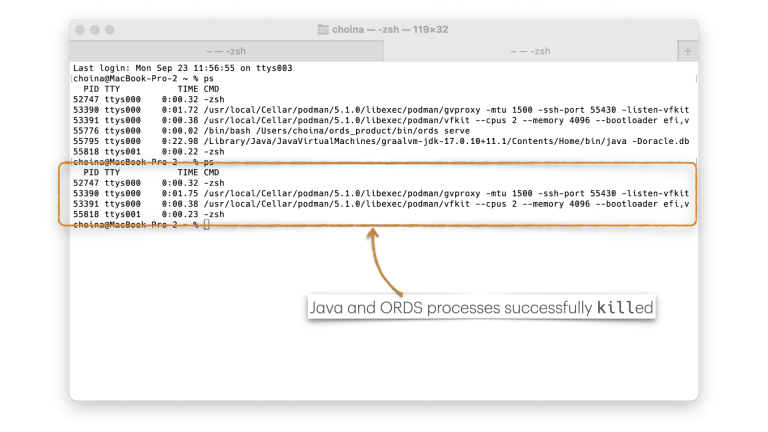 How to kill an ORDS process – Follow the Coffee