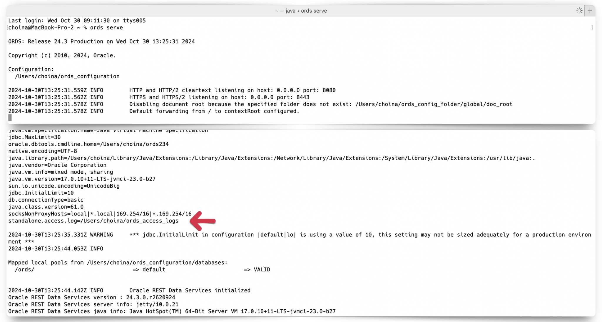 ORDS Standalone access logs: Jetty and customizing with XML – Follow the Coffee